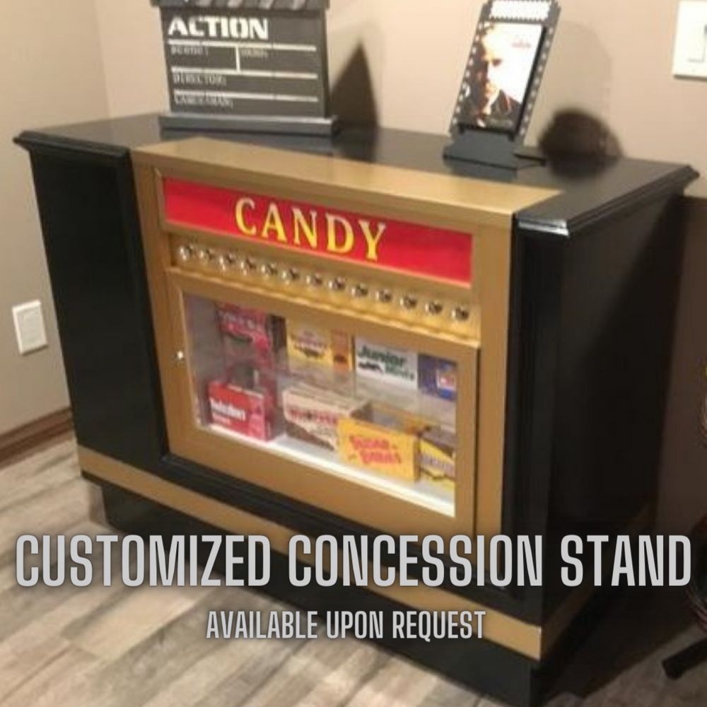 Home Theater Concession Stand w/ Candy Case | Home Theater Mart
